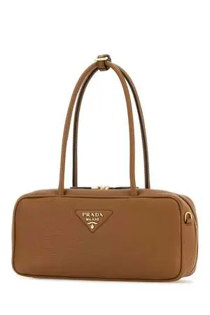 Prada Leather Shoulder Bag - Brown