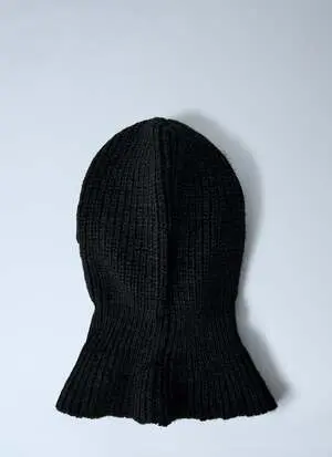 LEMAIRE Knitted Wool-blend Hood - Brown