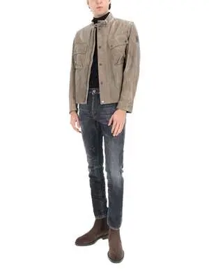 Belstaff Racemaster Air Leather Jacket - Cream