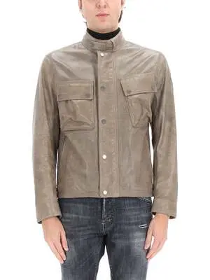 Belstaff Racemaster Air Leather Jacket - Cream
