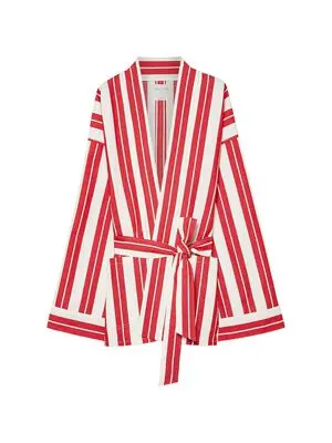 FORTE_FORTE Striped Kimono Jacket - Multicolor