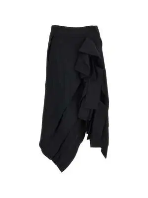 Bottega Veneta Lightweight Wool Midi Skirt