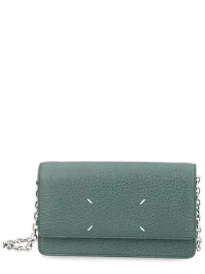 MAISON MARGIELA Four Stitches Wallet With Chain - Green