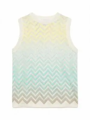 Missoni Chevron Knit Sleeveless Top