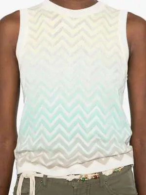 Missoni Chevron Knit Sleeveless Top