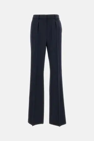 Max Mara Wool Pleated Trousers - Multicolor