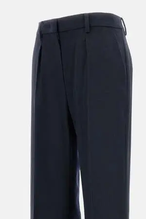 Max Mara Wool Pleated Trousers - Multicolor