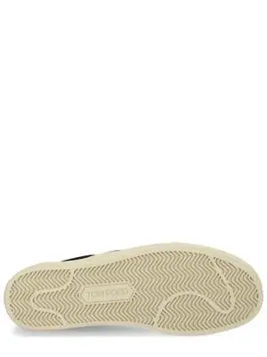 TOM FORD Jude Leather Slip-on Sneakers - Black