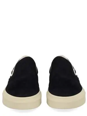 TOM FORD Jude Leather Slip-on Sneakers - Black