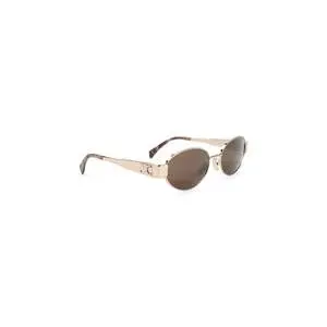 Celine CELINE Triomphe 01 Oval Sunglasses Silver