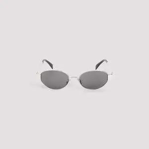 Celine Triomphe 01 Oval Sunglasses - Silver