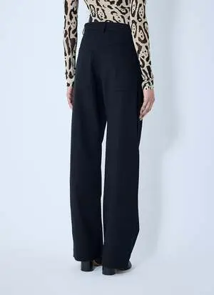 Sportmax Era Paneled Stretch Cotton Trousers