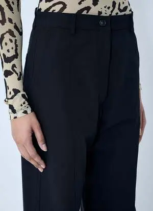 Sportmax Era Paneled Stretch Cotton Trousers