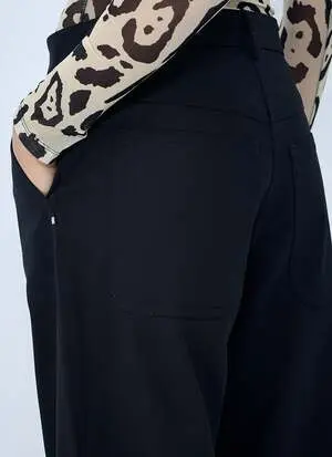 Sportmax Era Paneled Stretch Cotton Trousers