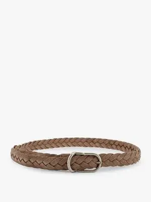 Brunello Cucinelli Braided Suede Belt - Multicolor