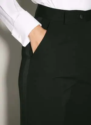 Dolce & Gabbana Wool Gabardine Tuxedo Pants