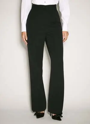 Dolce & Gabbana Wool Gabardine Tuxedo Pants - Black