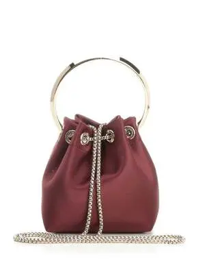 JIMMY CHOO Bon Bon Satin Bag With Metal Bracelet Top Handle - Multicolor