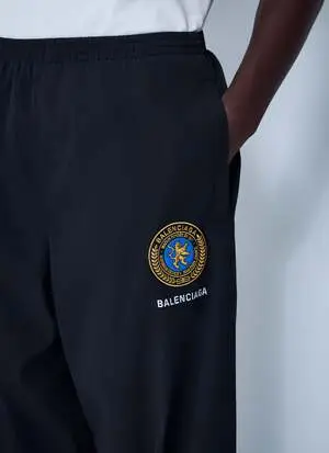 Balenciaga Logo Motif Track Pants - Black