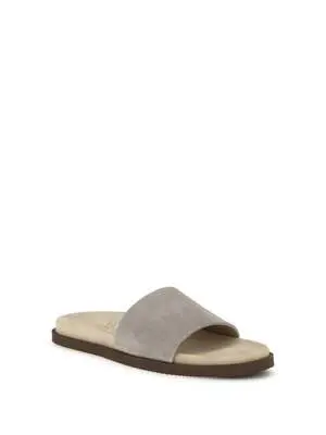 Brunello Cucinelli Suede Slide Sandals