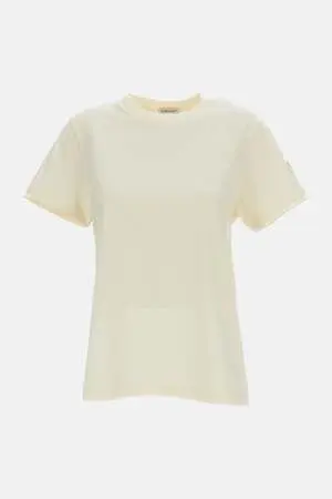 Moncler Short Sleeve Embroidered Logo T-shirt - Multicolor