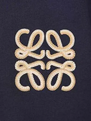 Loewe Cotton Hoodie With Embroidered Anagram