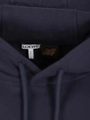 Loewe Cotton Hoodie With Embroidered Anagram