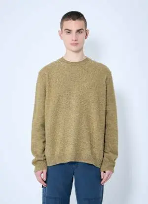 MAISON MARGIELA Crewneck Sweater In Wool-blend Knit - Brown