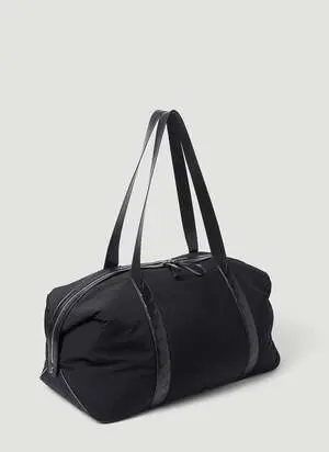 Bottega Veneta Woven Leather Trim Duffle Bag