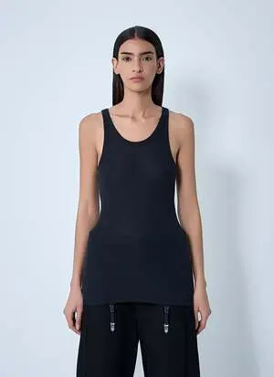 LEMAIRE Suspenders Tank Top - Black