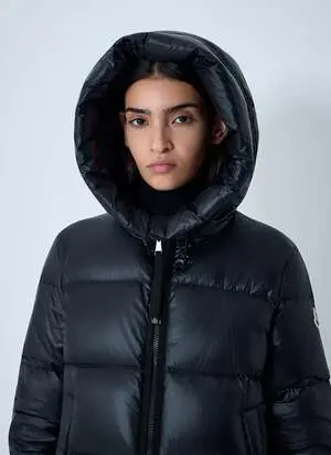 Moncler Quilted Hooded Parka - Black