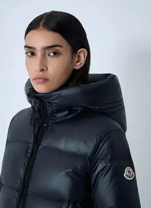 Moncler Quilted Hooded Parka - Black