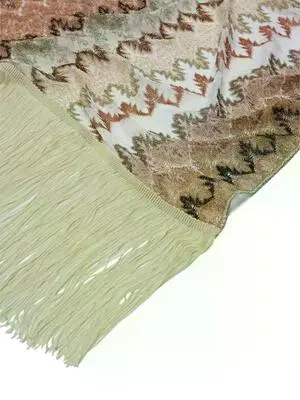 Missoni Stole In Zigzag Lace With Fringes