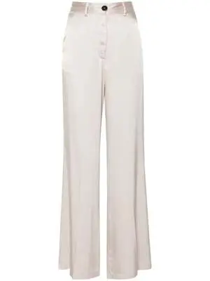 FORTE_FORTE Silk Satin Trousers