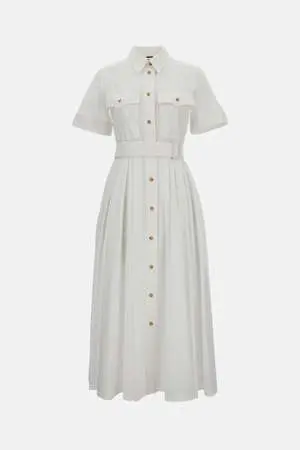 FAY Short Sleeve Shirt Dress
