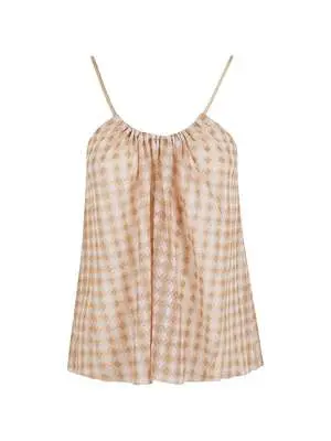 FORTE_FORTE Diamond Jacquard Jersey Crop Top