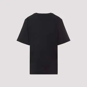 Chloé Cotton T-shirt With Flamingo Print - Black