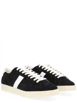 TOM FORD Leather Sneakers With Logo
