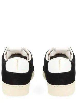 TOM FORD Leather Sneakers With Logo