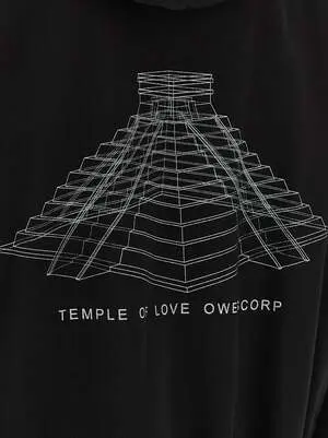 Rick Owens Temple Of Love Owenscorp Temp" Hoodie - Black