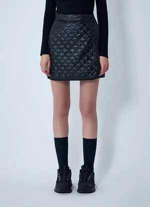 Moncler Quilted Mini Skirt - Black