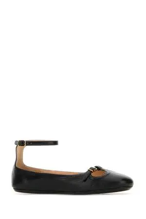 Chloé Leather Misty Ballerinas - Black