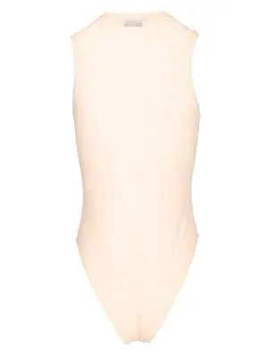 FORTE_FORTE Sleeveless Sheer Tulle Bodysuit