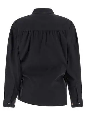 LEMAIRE Straight Collar Twisted Shirt - Black