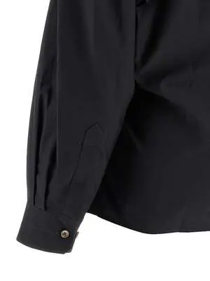 LEMAIRE Straight Collar Twisted Shirt - Black