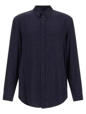 Balmain Jacquard Monogram Shirt - Blue