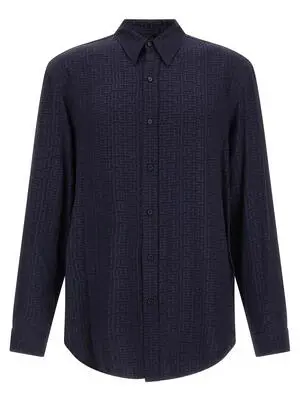 Balmain Jacquard Monogram Shirt - Blue