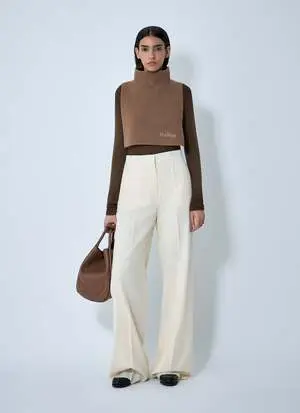 Max Mara High-rise Tailored Wool Grain-de-poudre Pants