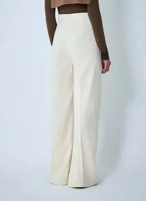Max Mara High-rise Tailored Wool Grain-de-poudre Pants