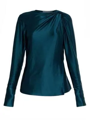 Victoria Beckham Draped Blouse - Black